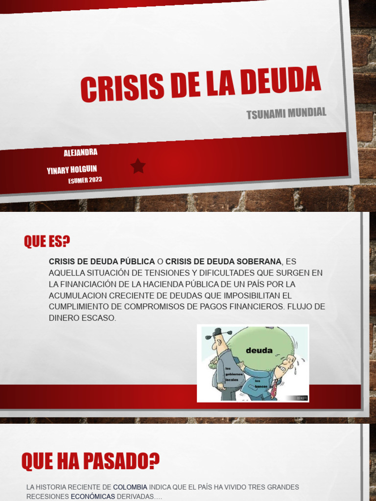 Crisis de La Deuda | PDF | Deuda gubernamental | Deuda