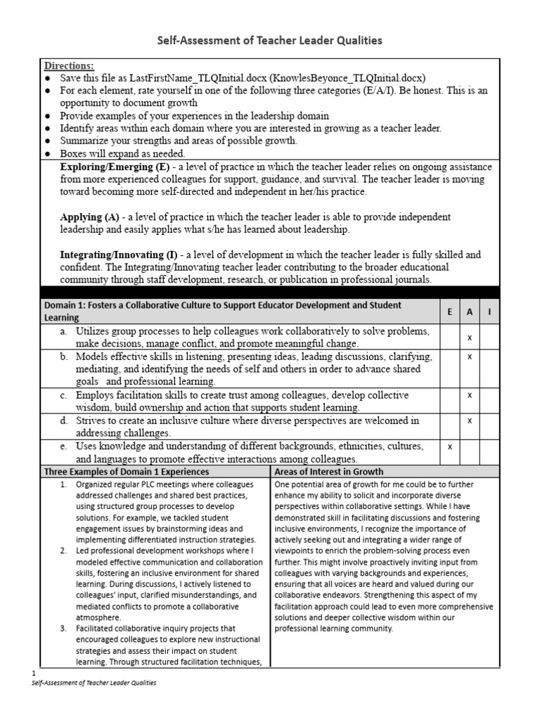 Jimenezmichelle Tlqinitial | PDF | Learning | Mentorship