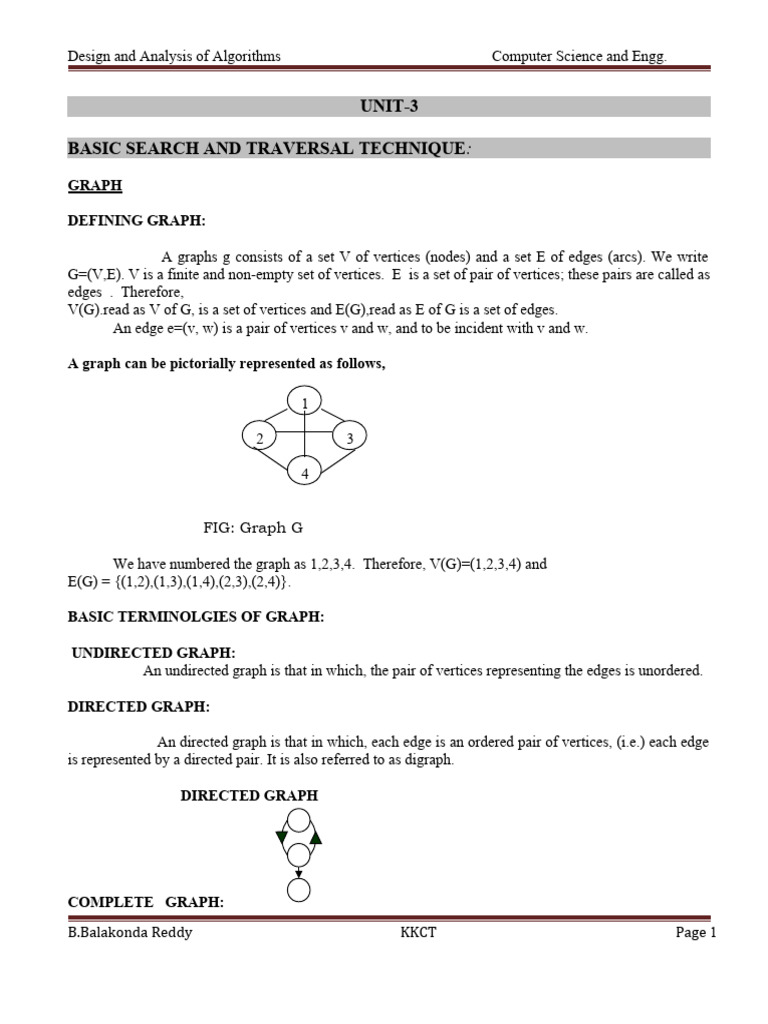 Unit 3 | PDF | Vertex (Graph Theory) | Mathematical Analysis