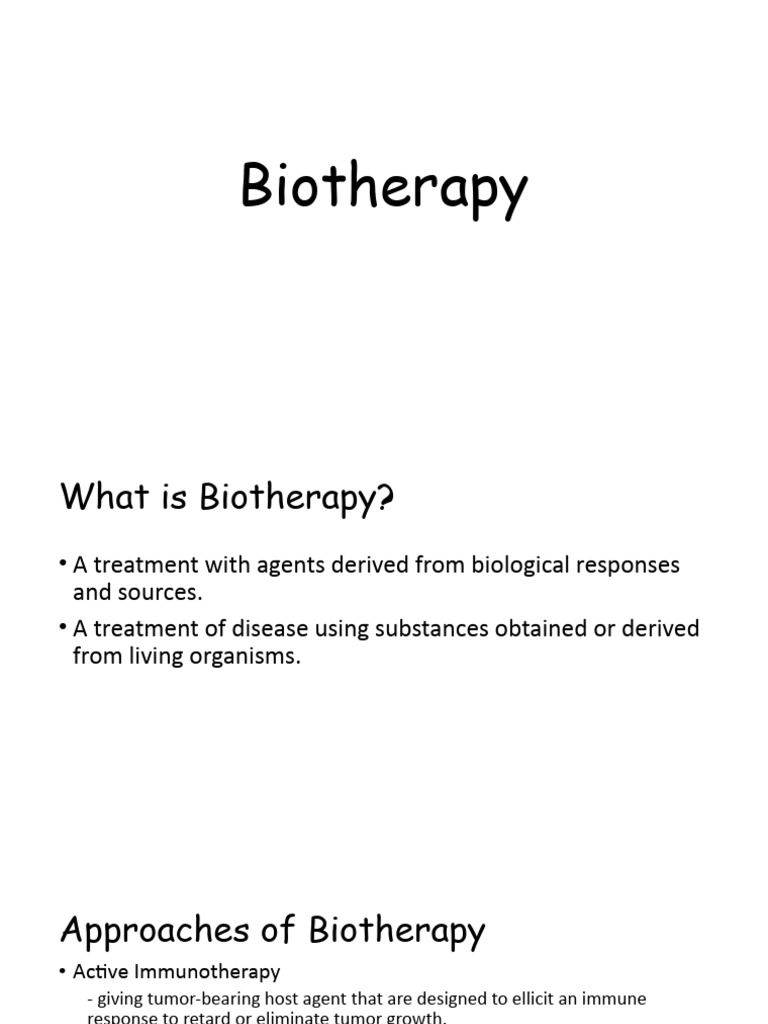 Bio Therapy | PDF | Angiogenesis | Interferon