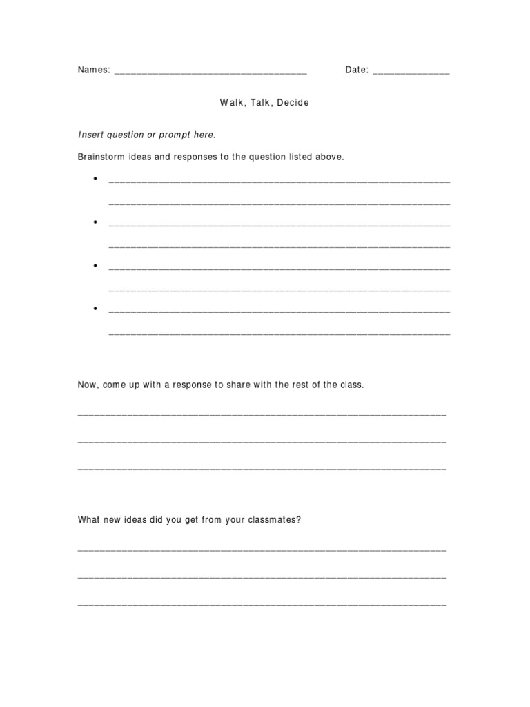 Walk_Talk_Decide_template_sec | PDF