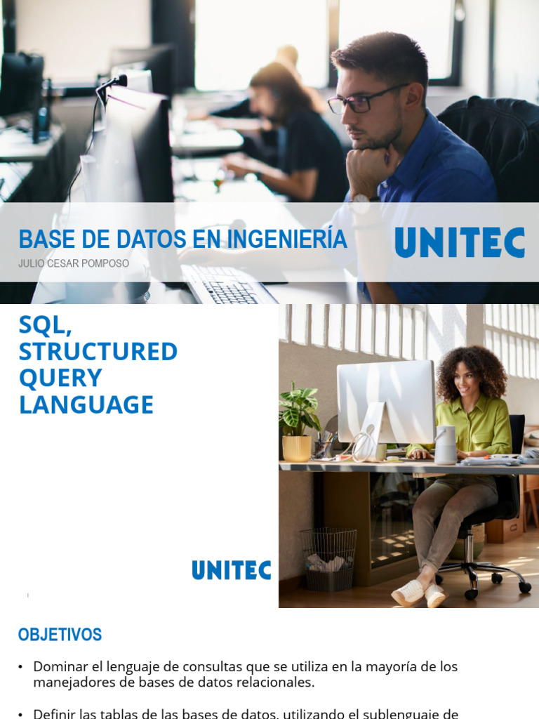 Introducción al Lenguaje SQL en Bases de Datos | PDF | SQL | Diseño de ...
