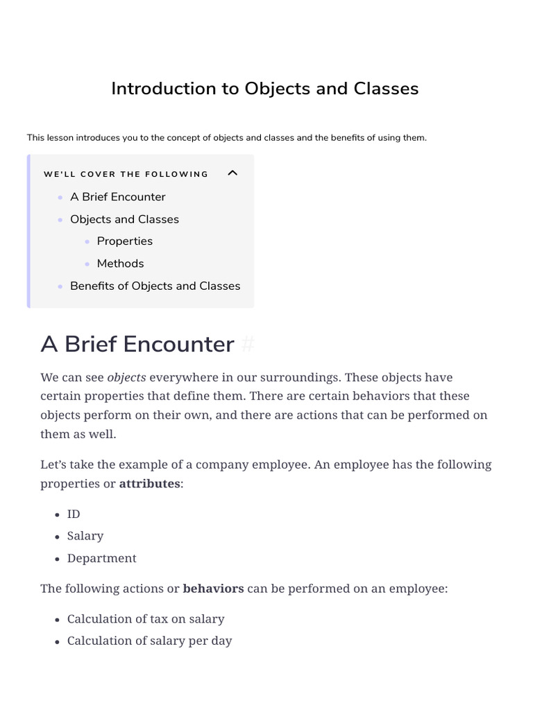 3_Introduction_to_Objects_and_Classes | PDF