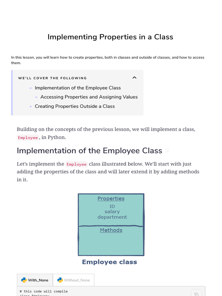 5 Implementing Properties in A Class | Download Free PDF | Class ... 5 Implementing Properties in A Class | Download Free PDF | Class ...