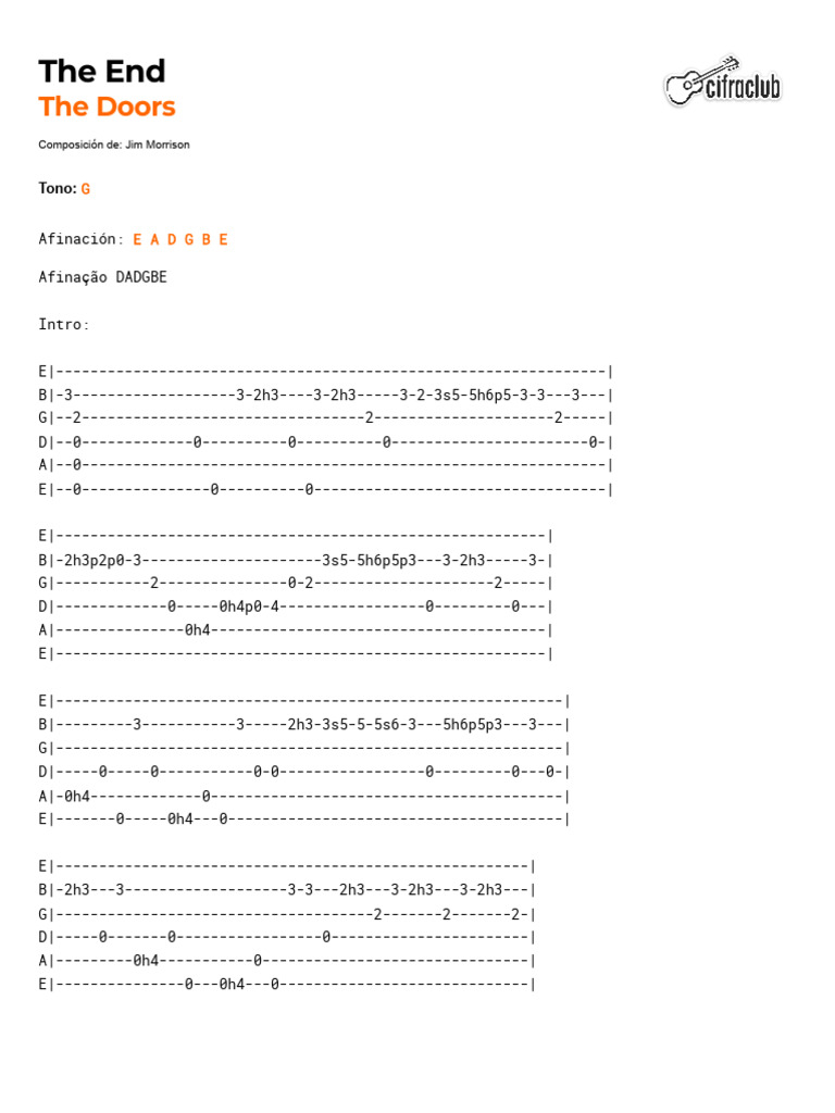 The Doors - The End | PDF
