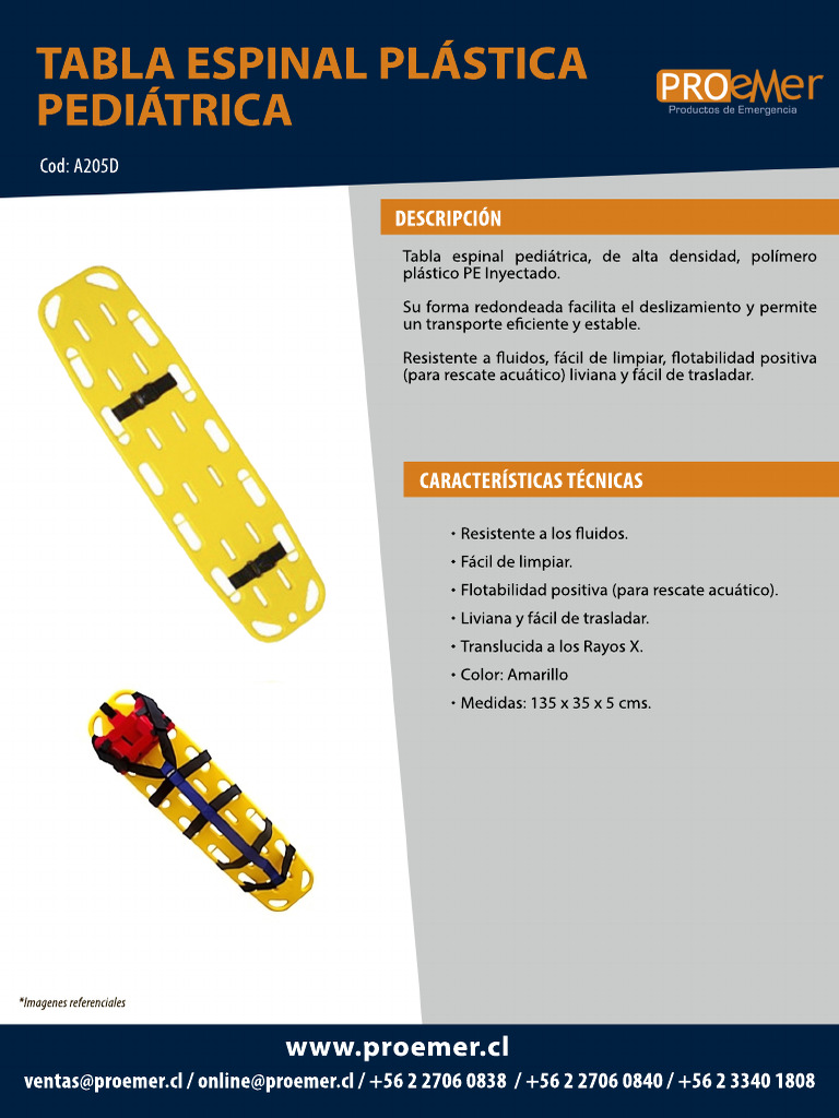 Tabla Espinal Pedriatrica | PDF