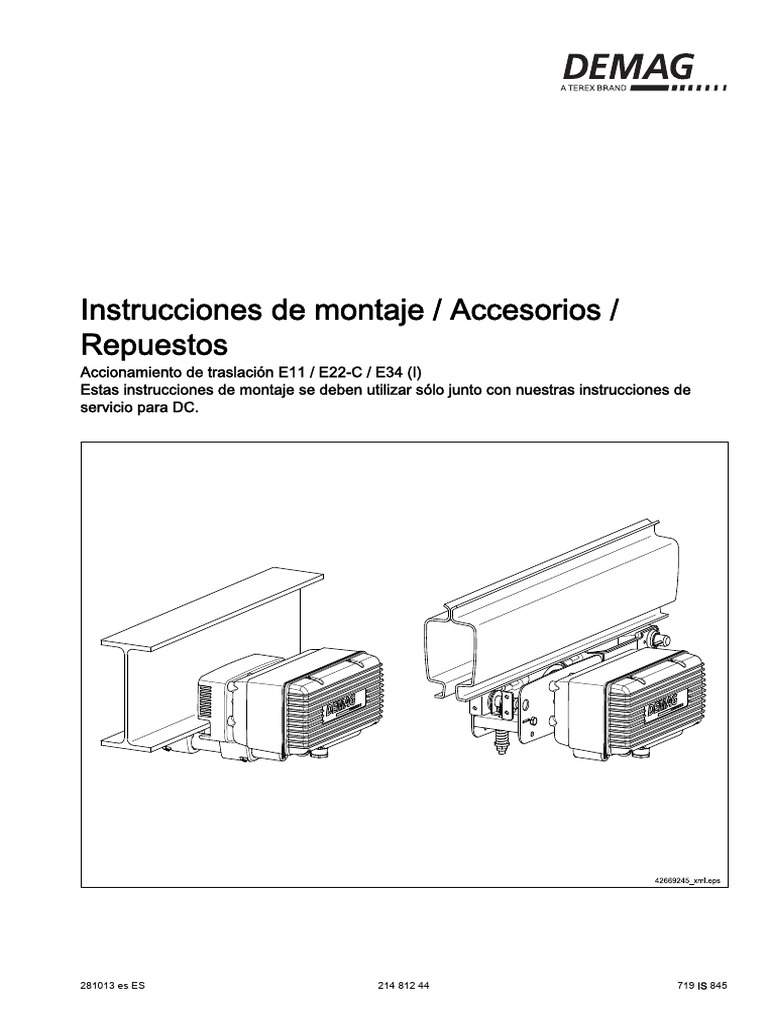 Instrucciones de Montaje E11/E22-C/E34 | PDF | Usuario (informática ...