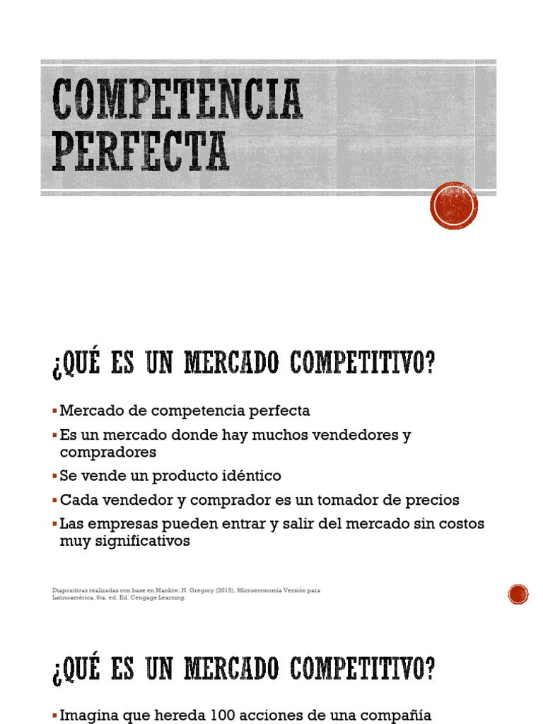 11.-Competencia Perfecta | Descargar gratis PDF | Mercado (economía ...