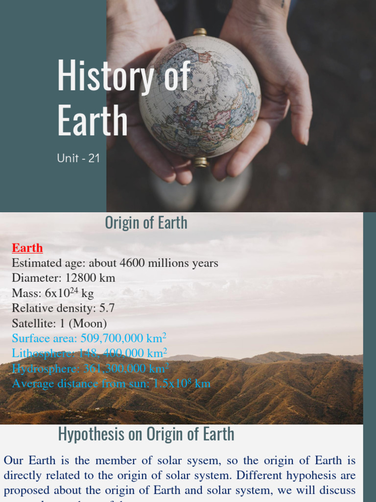21.history of Earth | PDF | Geologic Time Scale | Fossil