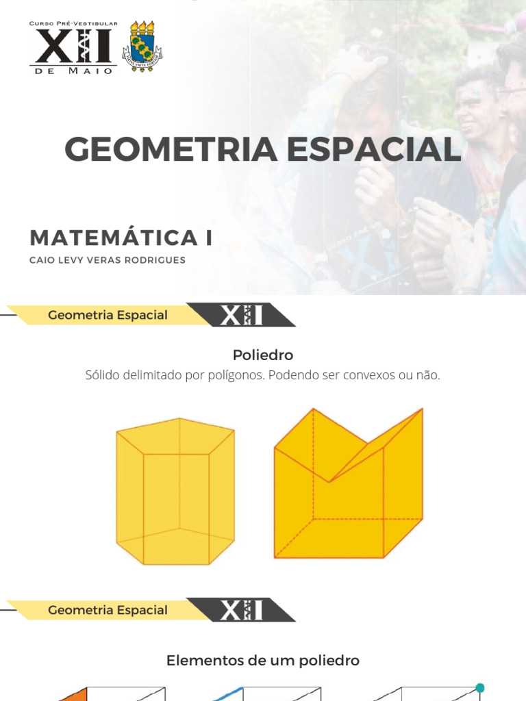 Geometria Espacial | PDF | Vértice (Geometria) | Triângulo