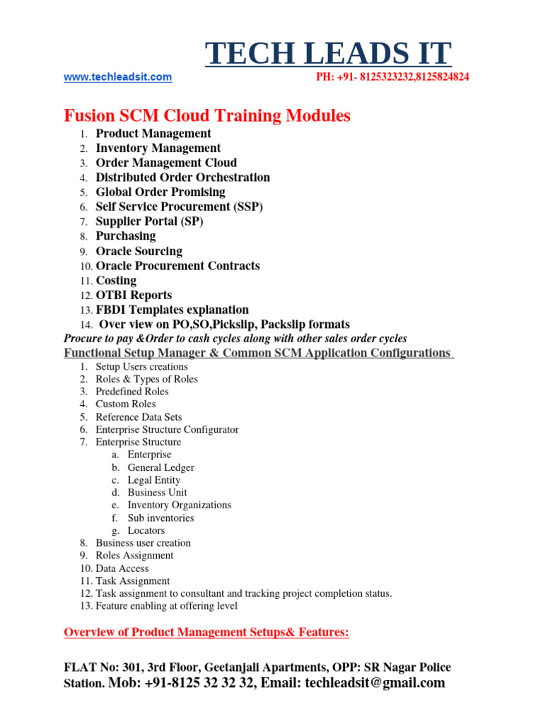 Oracle Fusion SCM Content | PDF | Procurement | Pricing