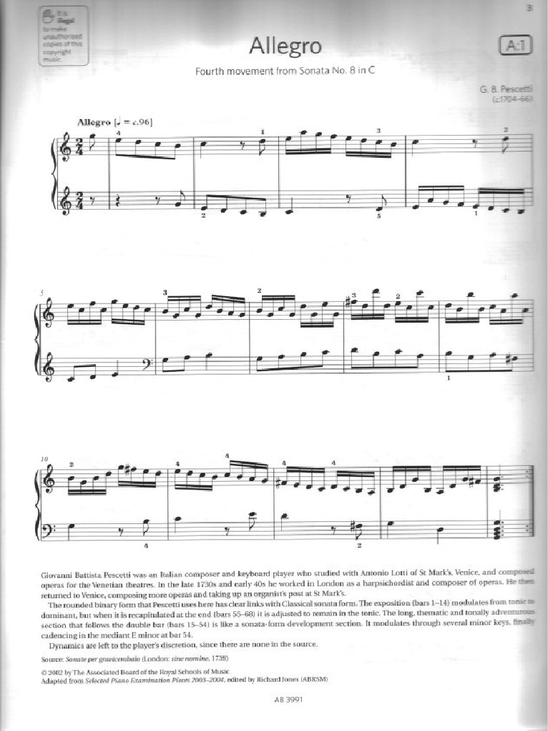 Allegro A 1 | PDF