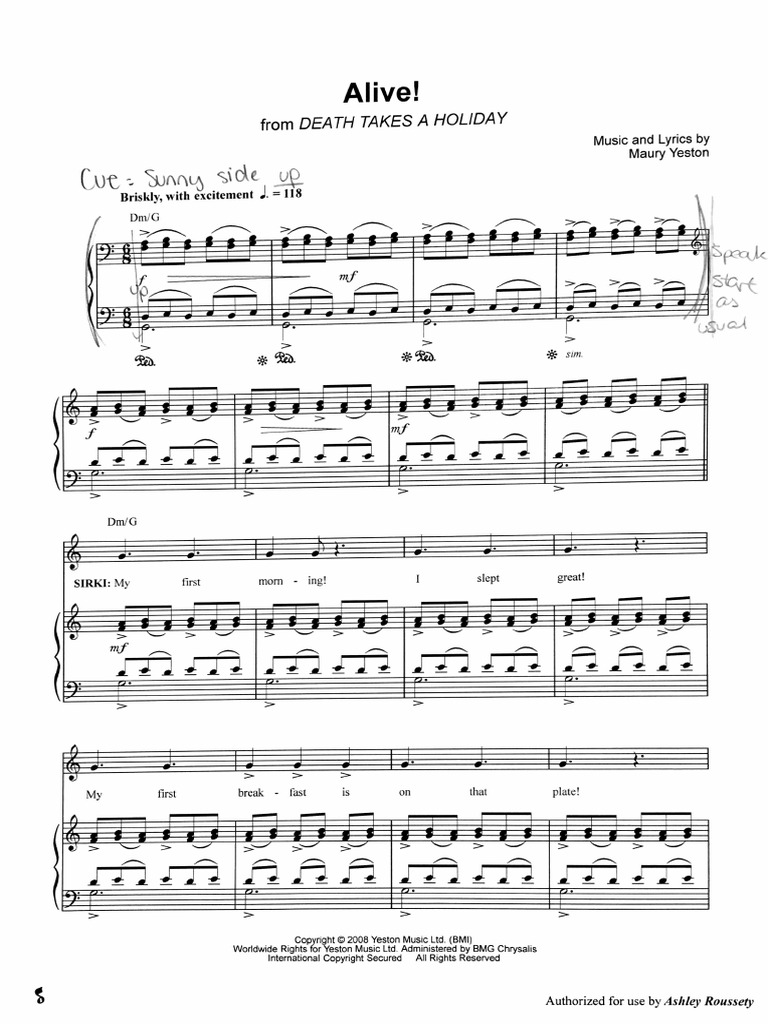 Alive - Death Takes A Holiday | PDF