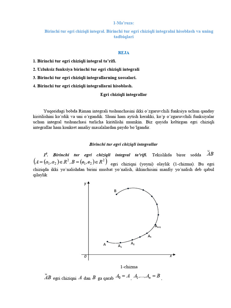 1 Ma'ruza | PDF