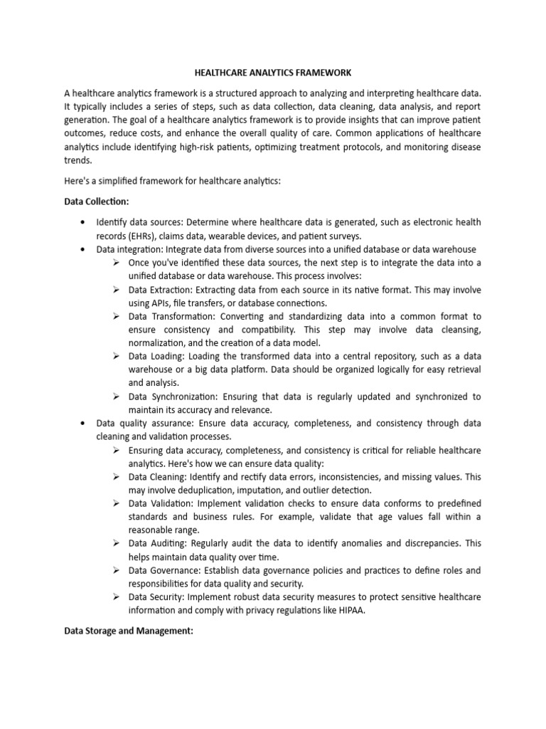 Healthcare Analytics Framework | Download Free PDF | Security | Computer Security
