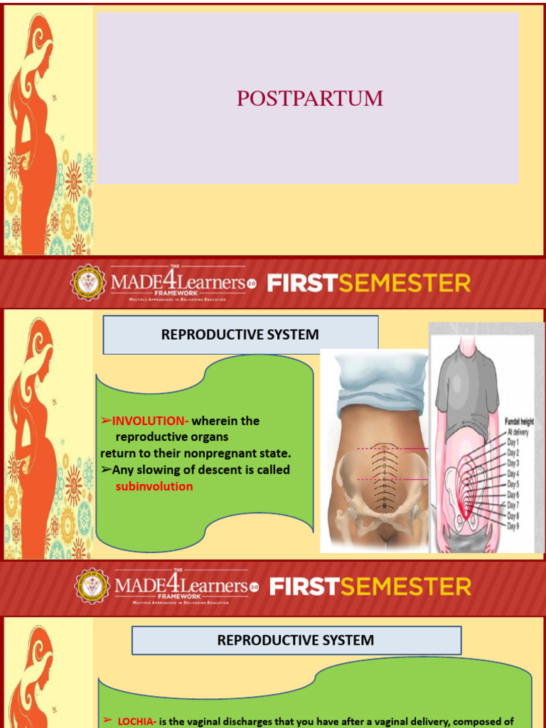 1UNIT 32 POSTPARTUM PERIOD-PHYSIOLOGICAL-Psych - 231128 - 221444 | PDF ...