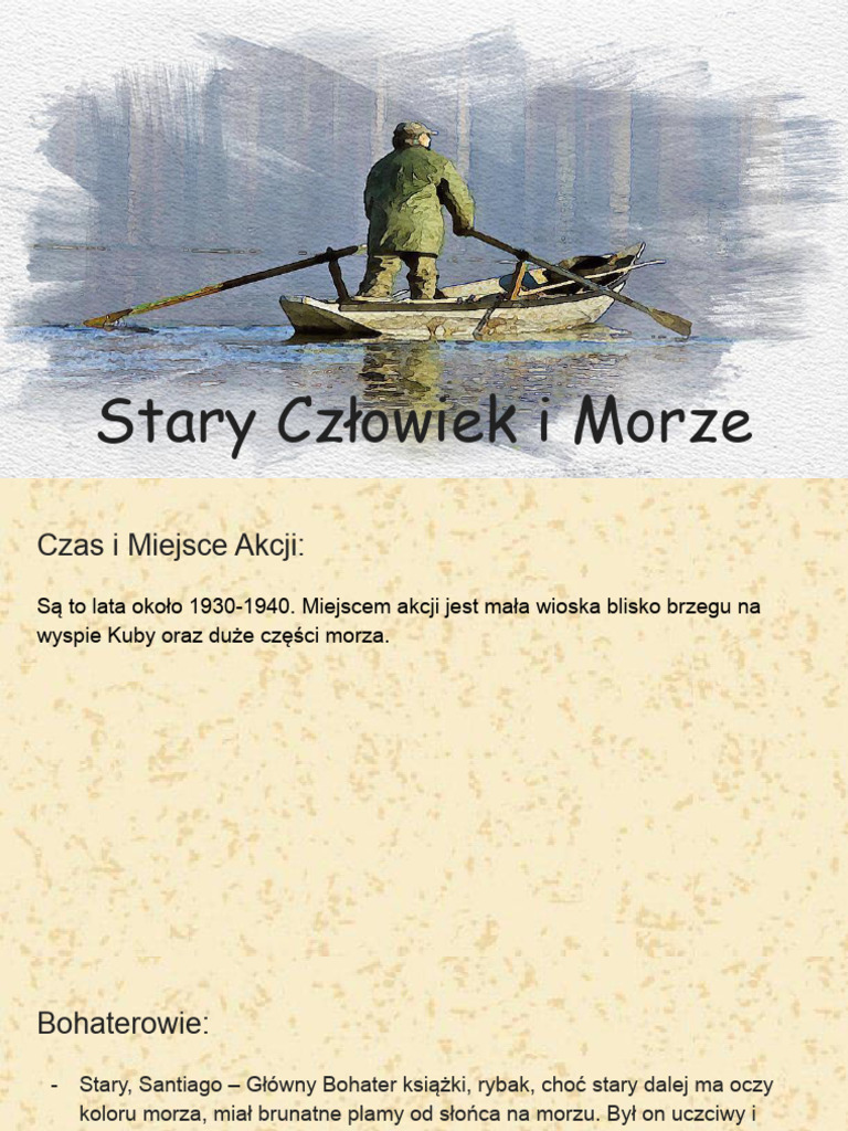 Stary Człowiek I Morze | PDF
