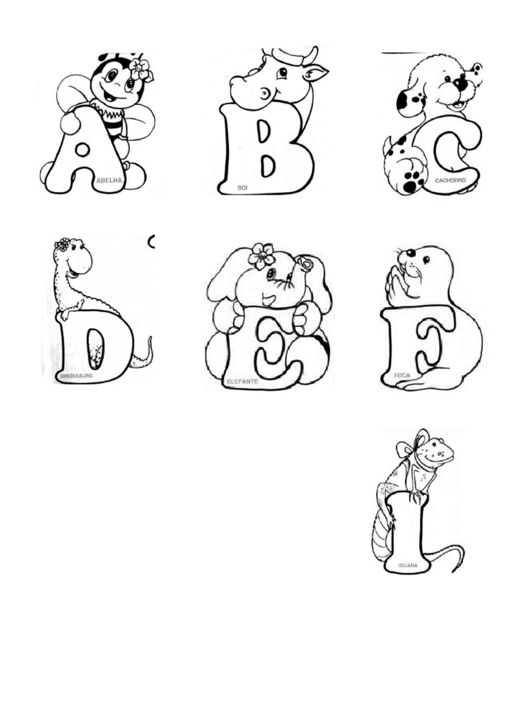 Abecedario para Colorear | PDF