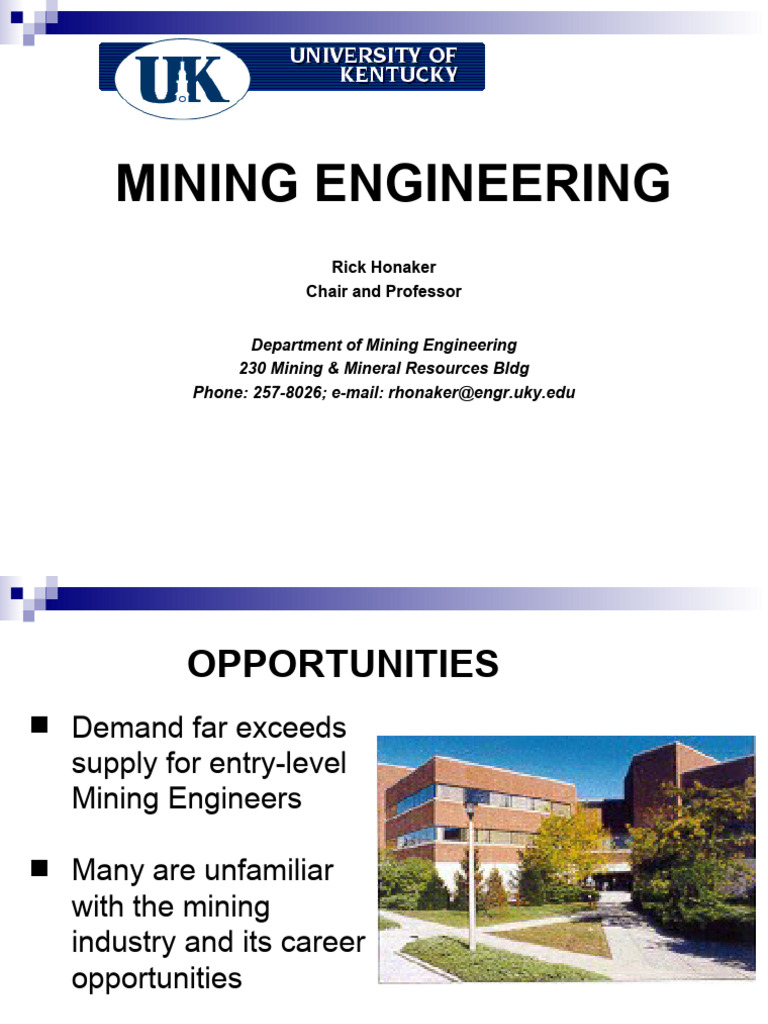 General Mining Engineering | PDF | Mining | Physical Sciences