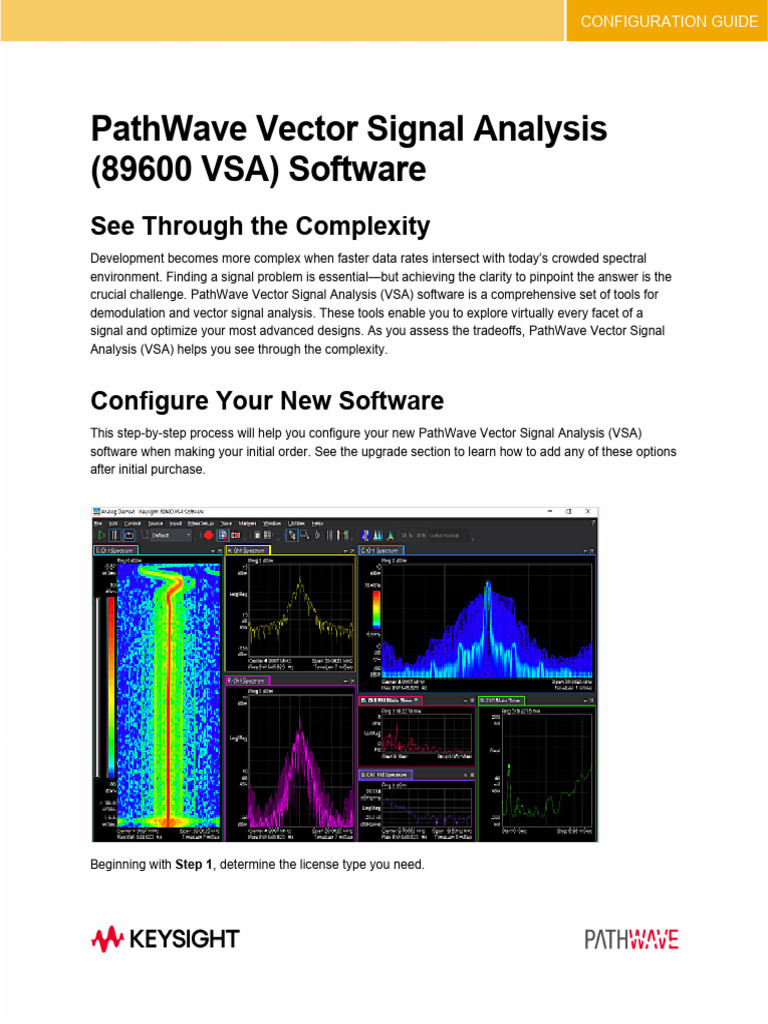 PathWave Vector Signal Analysis (89600 VSA) Software | PDF | Lte ...