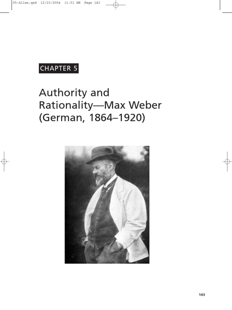 Authority and Rationality in Weber's Thought | PDF | Max Weber | Sociology