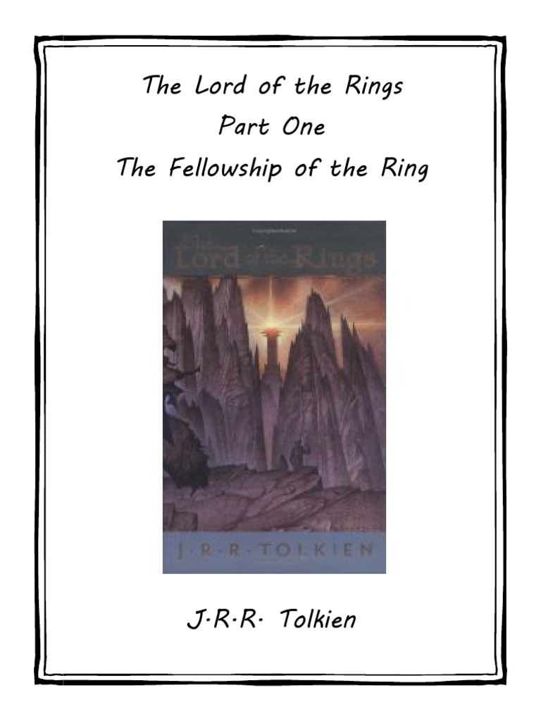 The Lord of The Rings Part One The Fellowship of The Ring | PDF | Bilbo ...