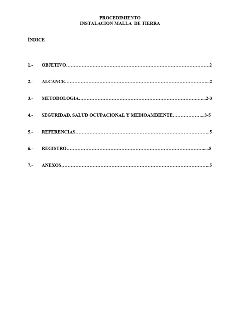 RILEC-P04-Instalación Malla Tierra | PDF | Ultravioleta | Protector solar