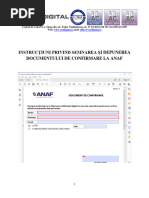 TS - Ghid Pentru Completarea Documentului de Confirmare ANAF | PDF
