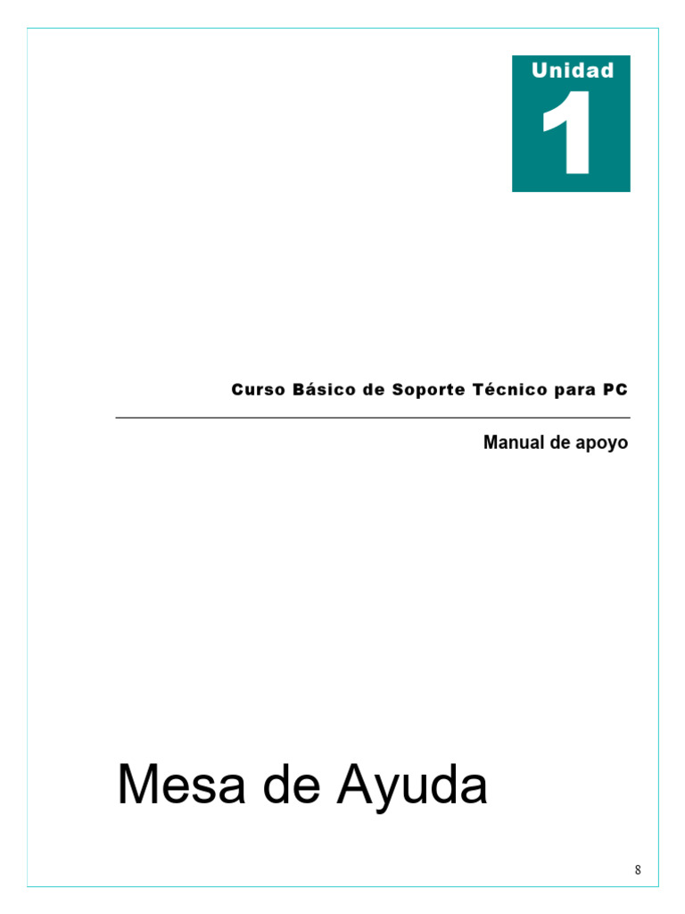 Ejercicios sobre la Mesa de Ayuda PC | PDF | Almacenamiento de datos de la computadora ...