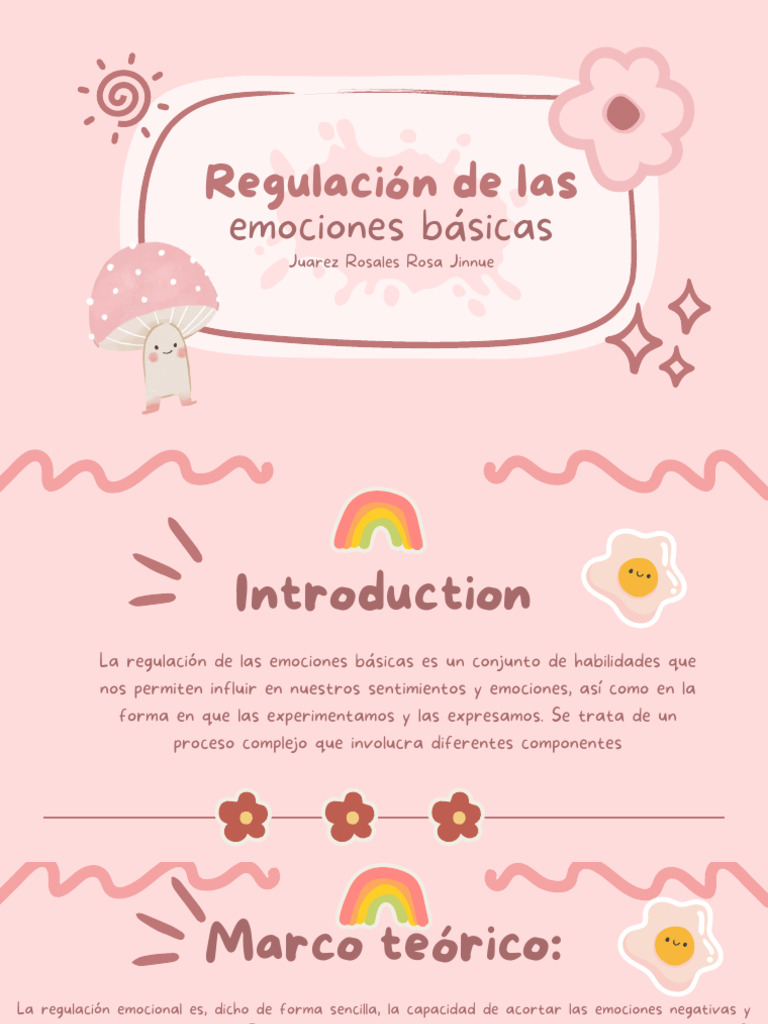 Regulación De Las Emociones Básicas Pdf Las Emociones Sicología