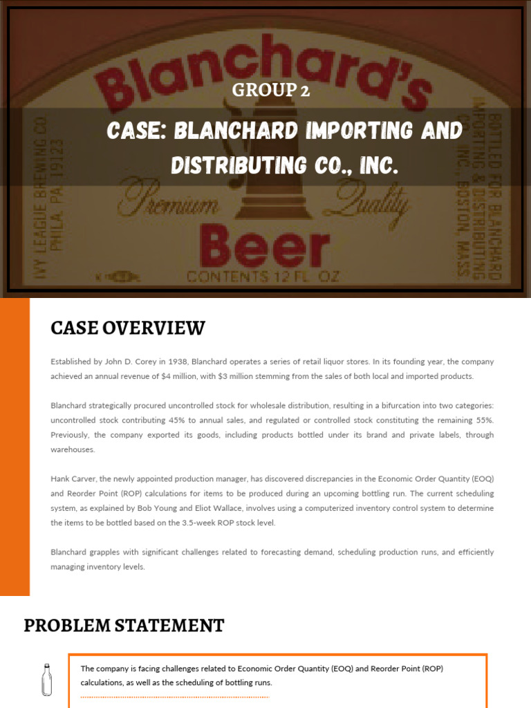 Blanchard's OM | PDF | Inventory | Forecasting