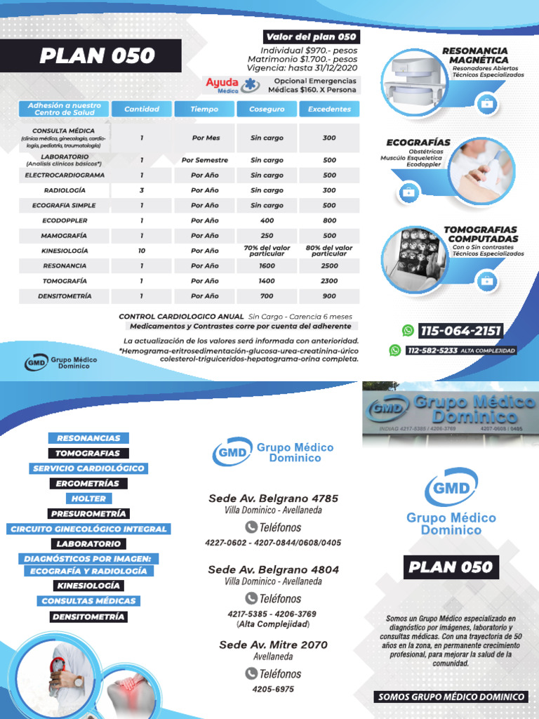 Triptico Plan 050 Curvas | PDF