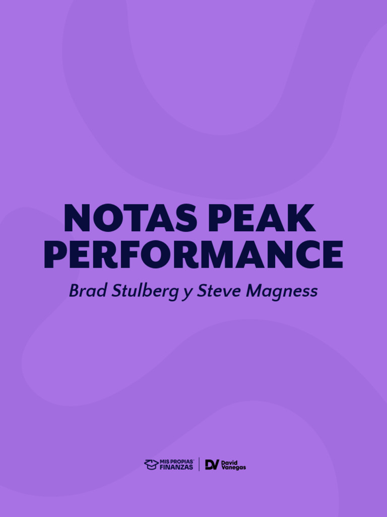 Notas Peak Performance | PDF | Mente | Estrés (biología)