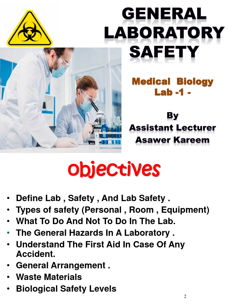 1-Medical Bio 1 (Lab Safety - 23-24) | PDF | Laboratories | Personal ...