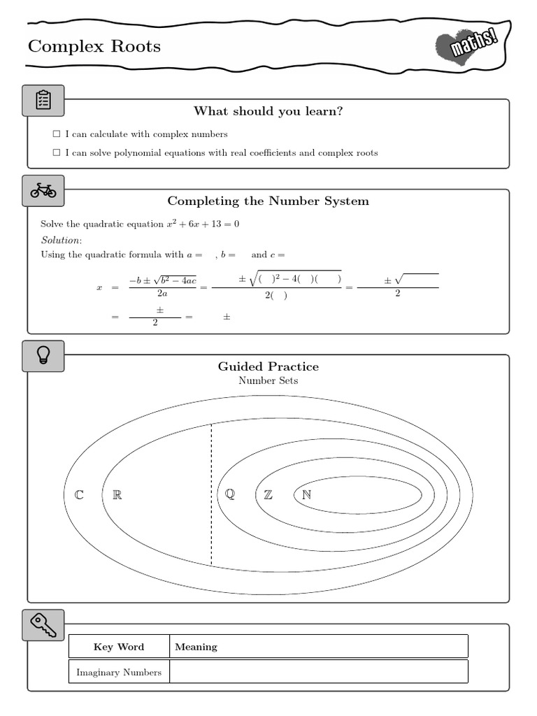 03 Complex Roots | PDF | Complex Number | Equations