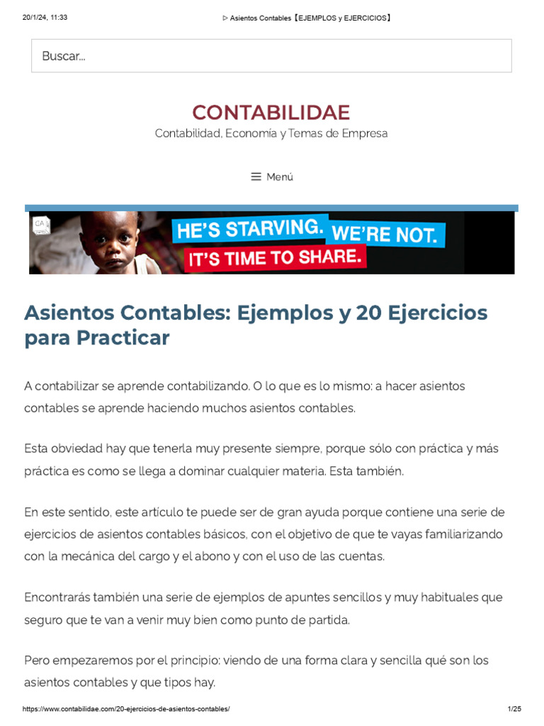 Asientos Contables【EJEMPLOS y EJERCICIOS】 | PDF | Contabilidad | Bancos