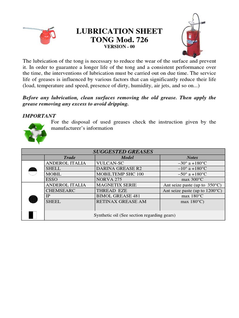 SL-726 - Rev-00 - Eng | PDF | Lubricant | Gear