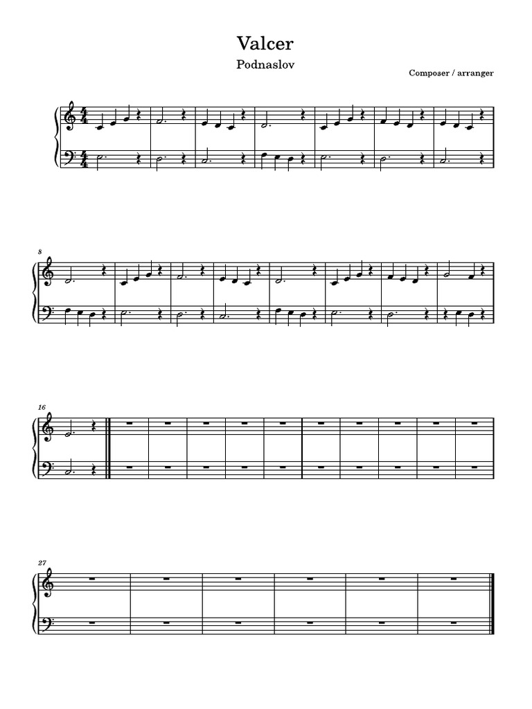 Valcer | PDF