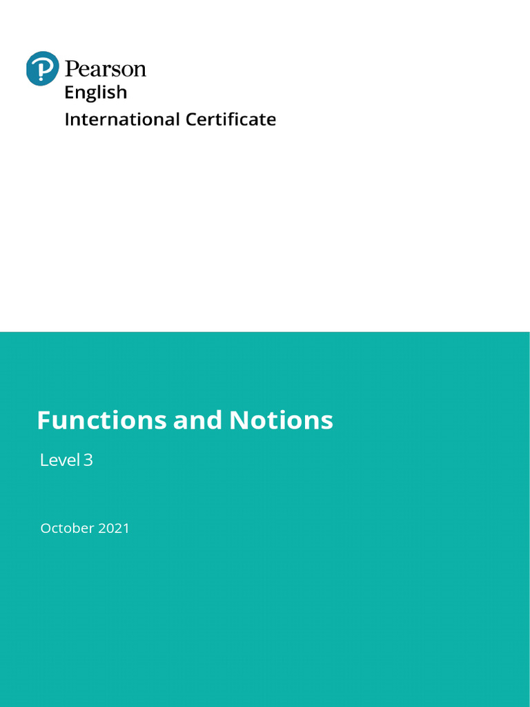 Functions Notions Level 3 | PDF | Clause | Question