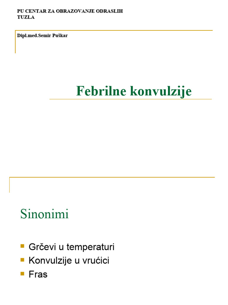 Febrilne-Konvulzije 1 | PDF