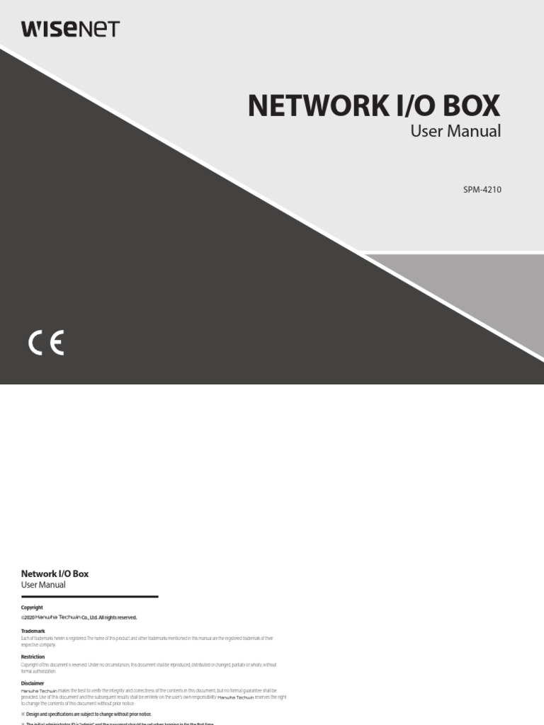 SPM 4210 Manual | PDF | Ip Address | Port (Computer Networking)