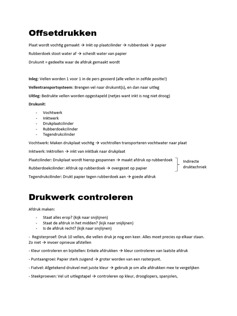 Samenvatting Drukken | PDF