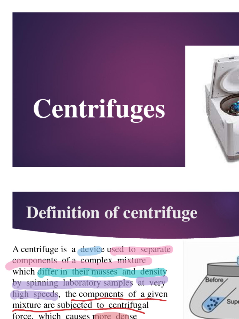 5 - Centrifuges - 240111 - 221528 | PDF