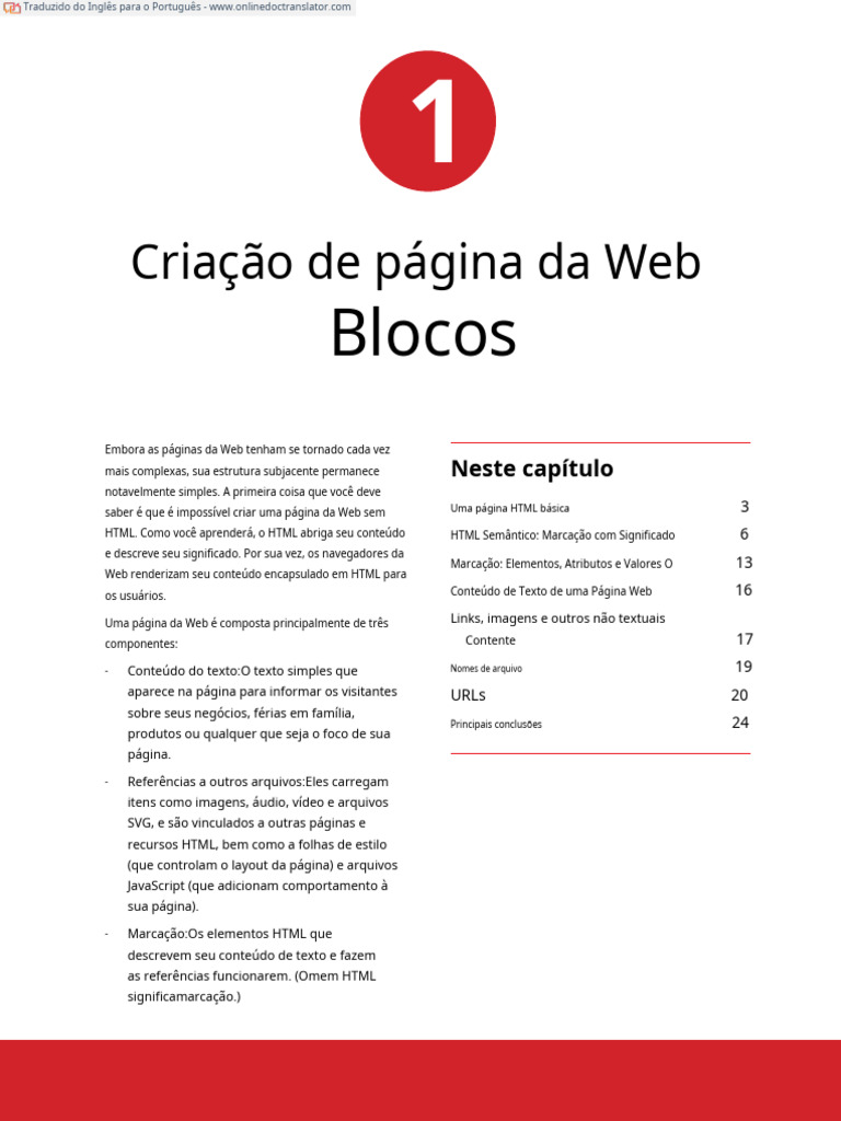 Estrutura e Semântica do HTML Básico | PDF | Html | Rede mundial de computadores