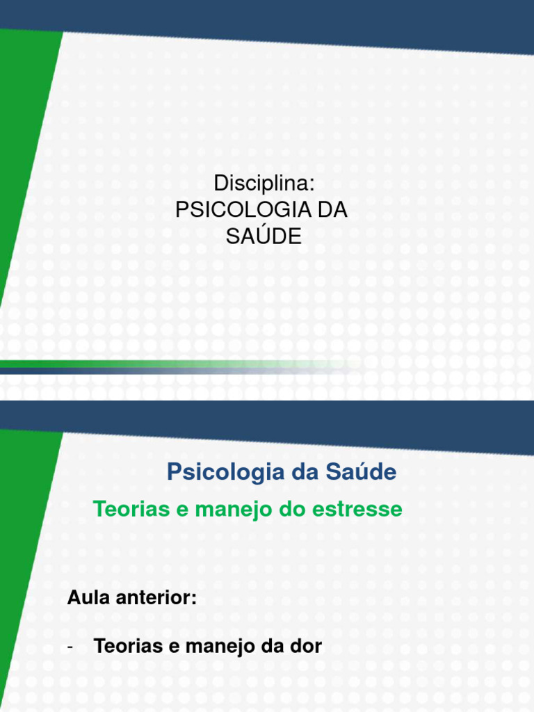 Manejo Do Stress | Download grátis PDF | Estresse (Biologia) | Psicologia