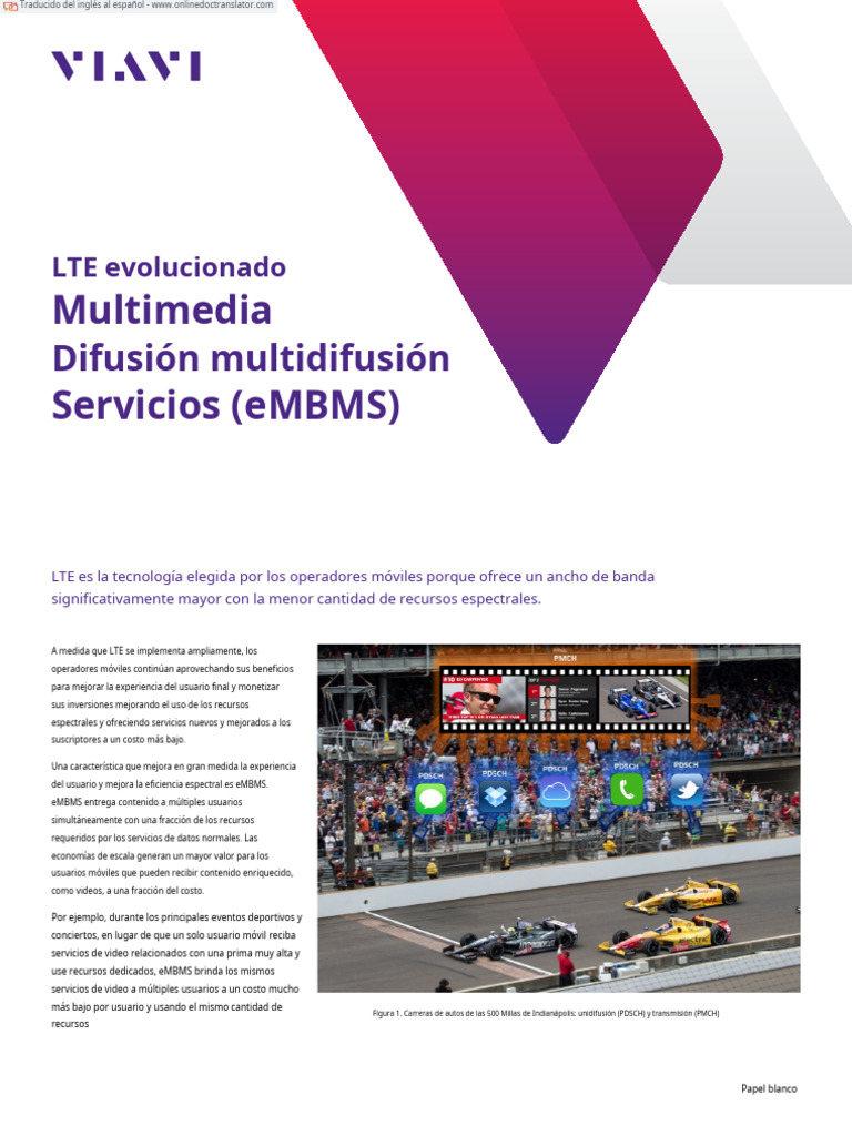 Lte Evolved Multimedia Broadcast Multicast Services Embms White Papers Books en - En.es | PDF ...