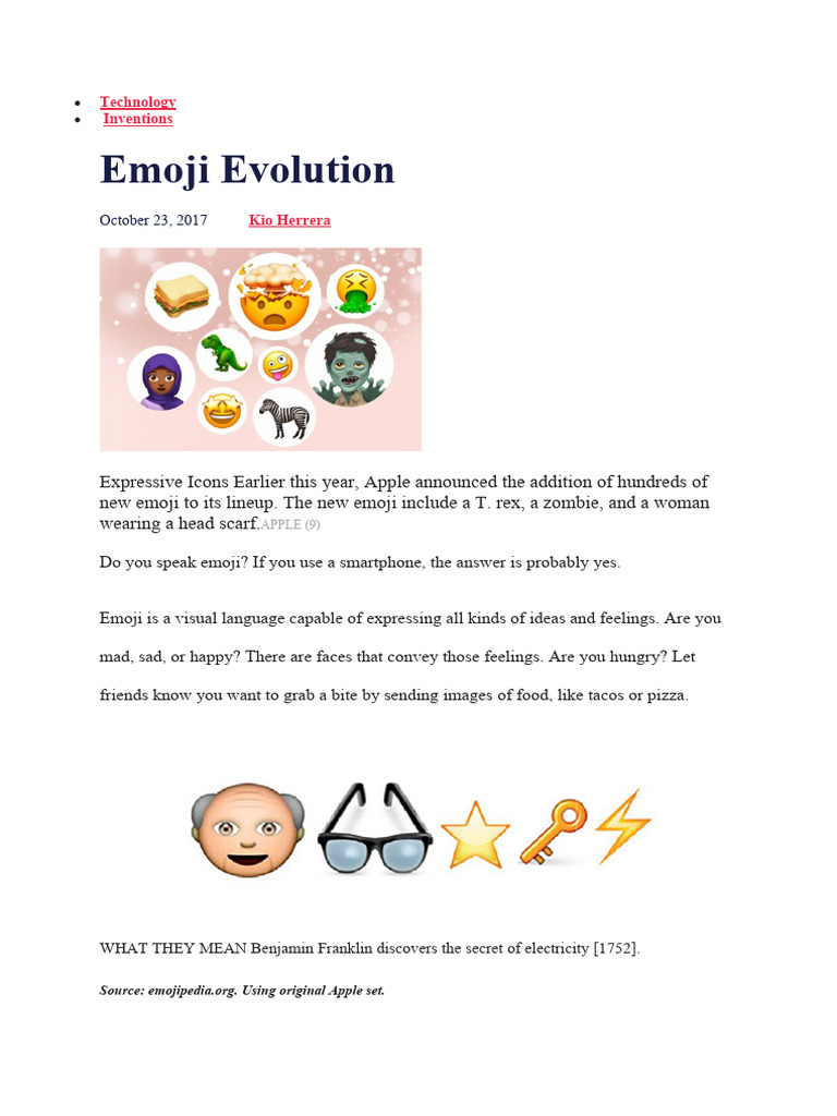 Emoji Evolution 3 | PDF | Human Communication | Communication