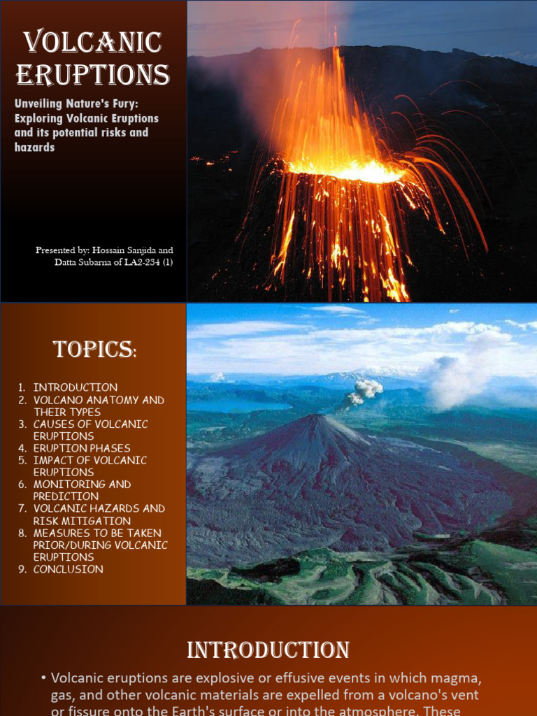 Volcanic Eruptions | PDF | Volcano | Types Of Volcanic Eruptions