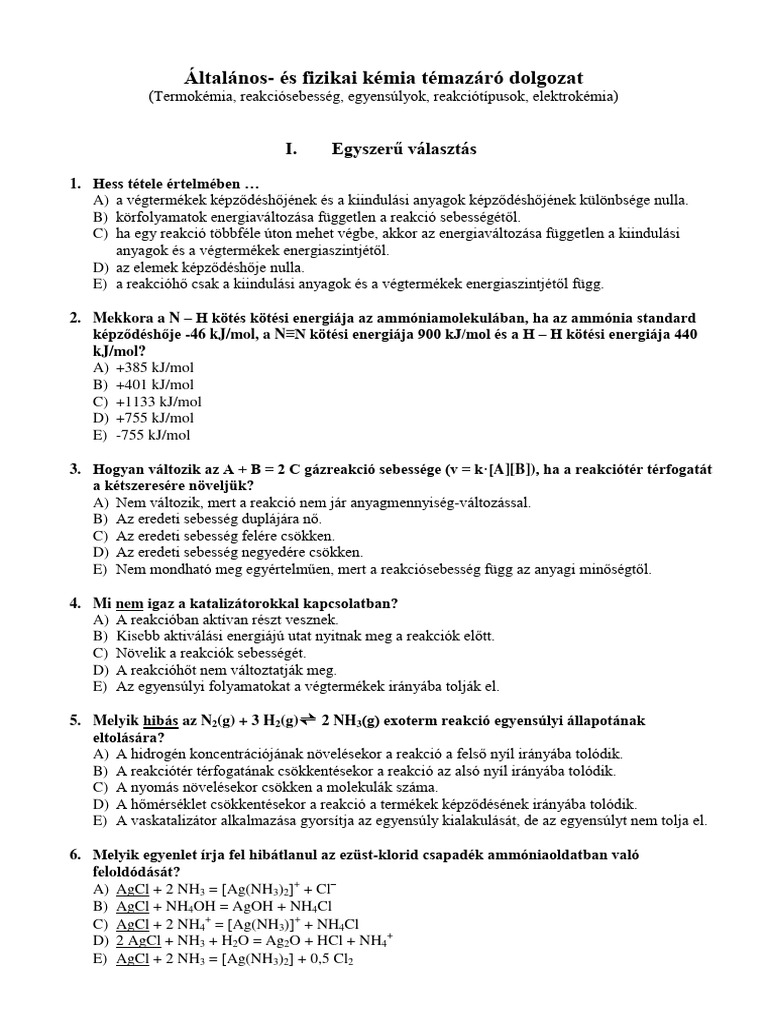 Ã - Ltalã - Nos Ã - S Fizikai Kã - Mia | PDF