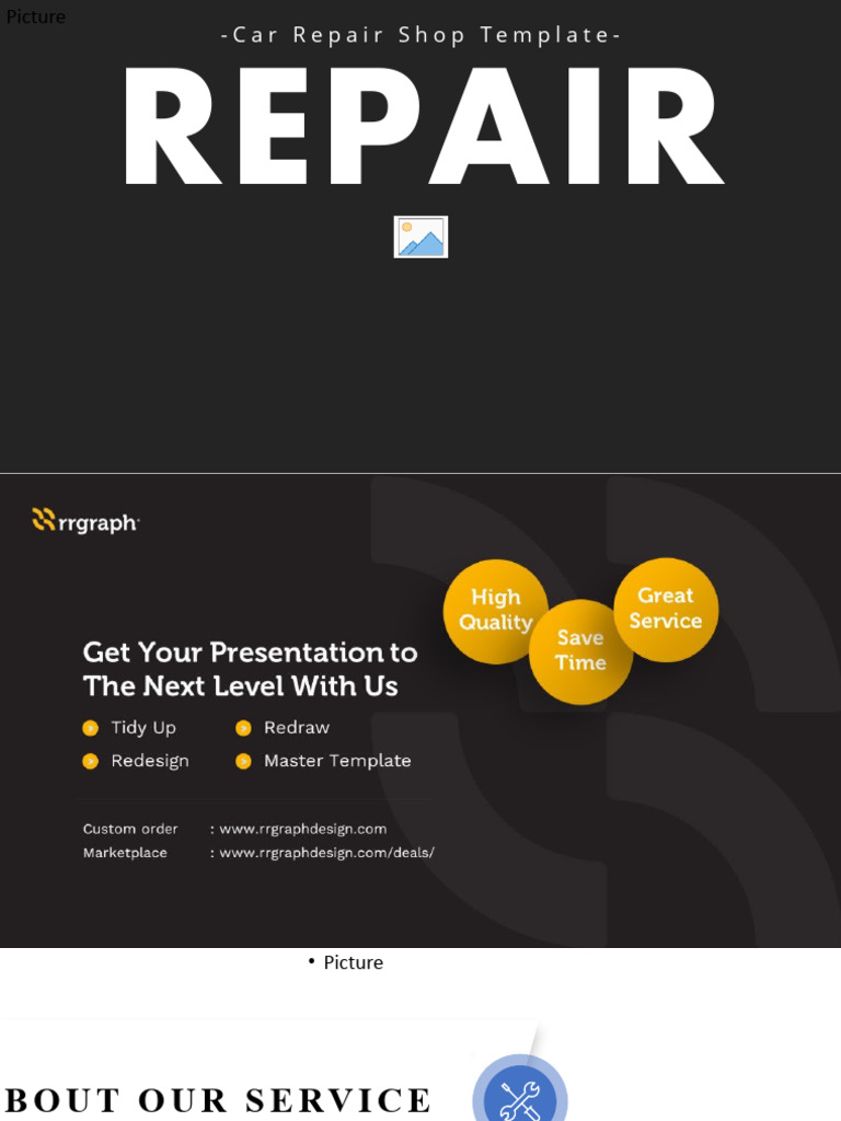 Free Repair Car Repair Powerpoint Template | PDF | Manufactured Goods ...